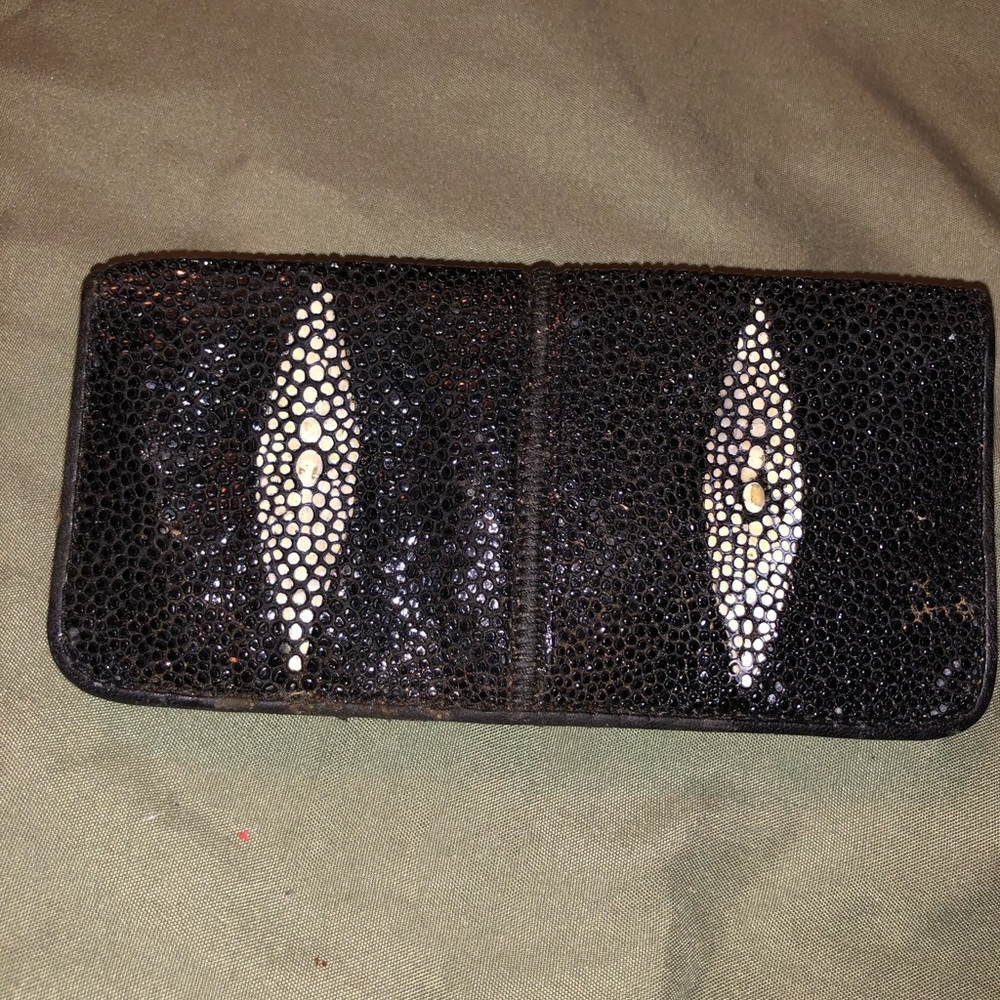 Authentic Stingray Skin Small Phone Belt Loop Case - Gem